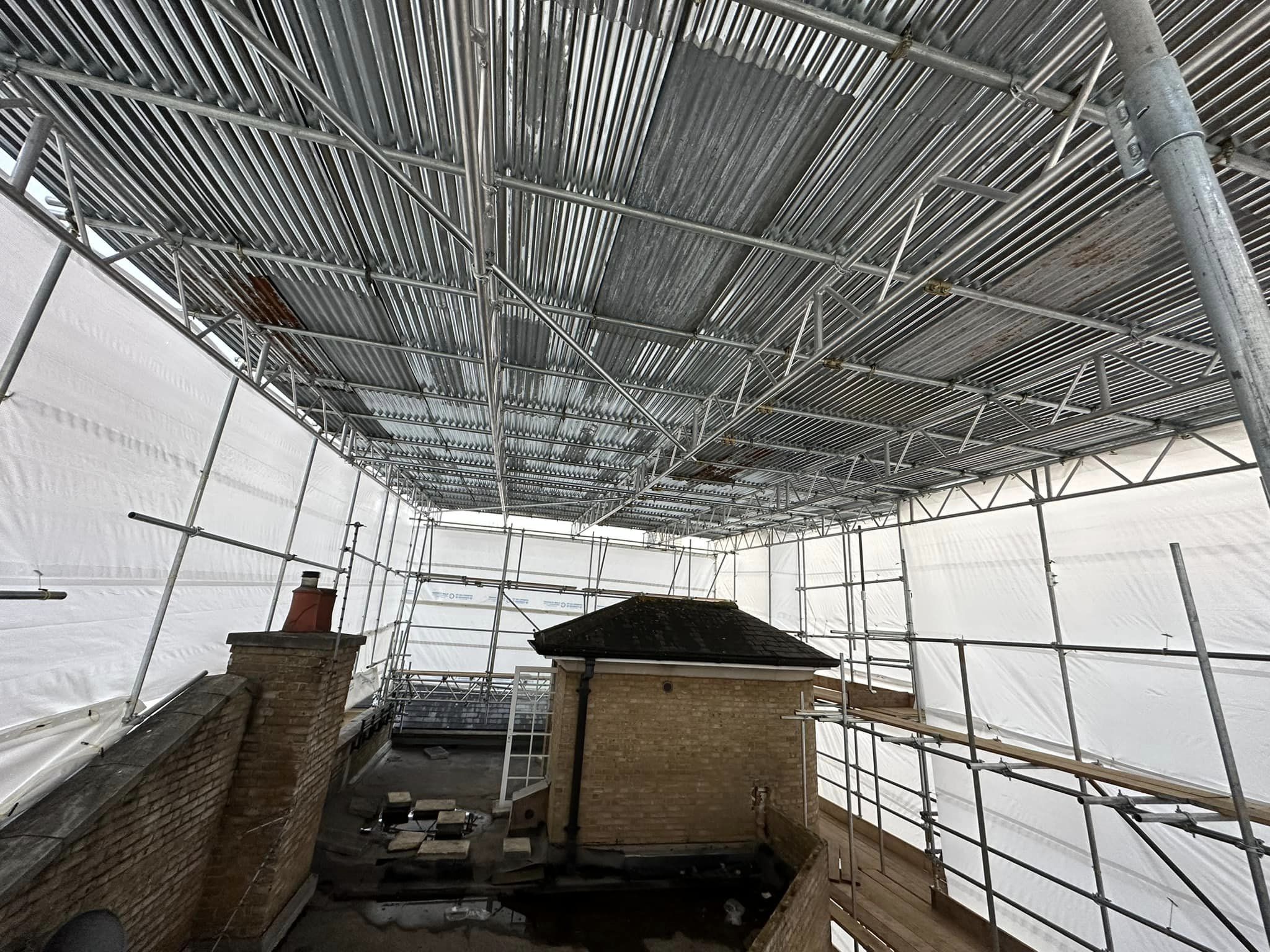Temporary Roof Scaffolding in Pimlico - SMS Scaffolding Company London